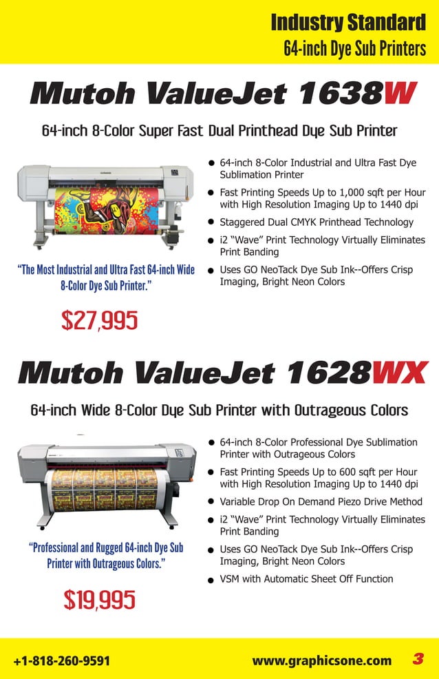 Overview of Large Format Dye Sublimation Systems from Graphics One | PDF | Desktop Publishing ...