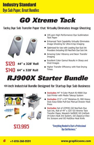 Overview of Large Format Dye Sublimation Systems from Graphics One ...