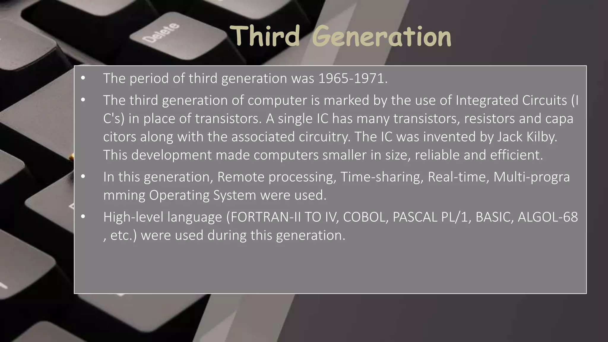 Computer Generations | PPT