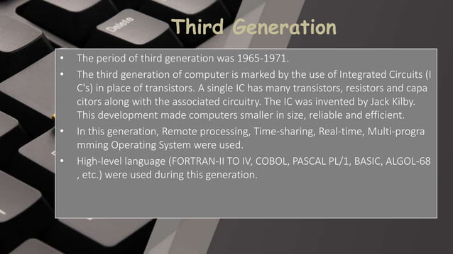 Computer Generations | PPT
