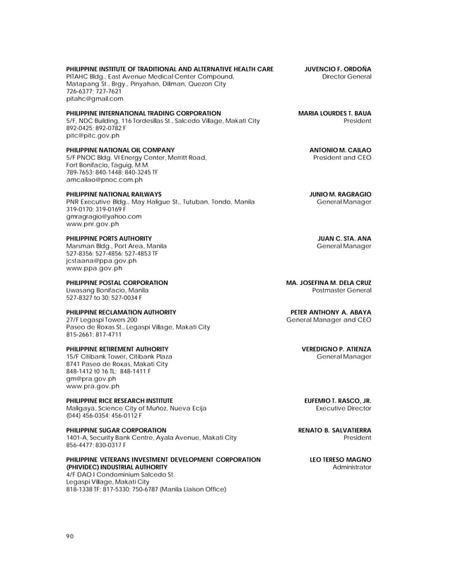 Government-Owned and Controlled Corporations list | PDF | Lung and ...