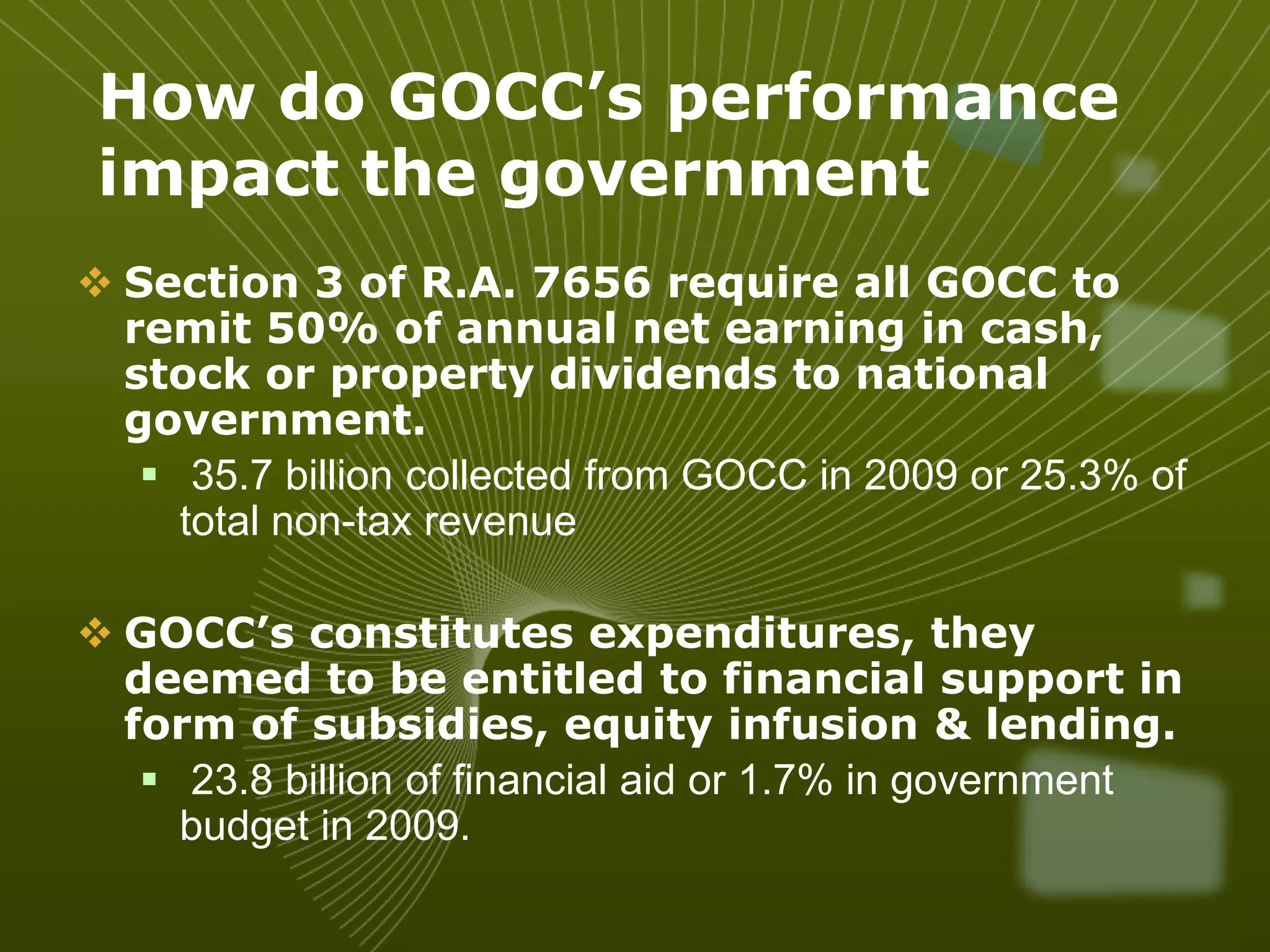 Goverment Owned and Contolled Corporation (GOCC) - Report | PPTX
