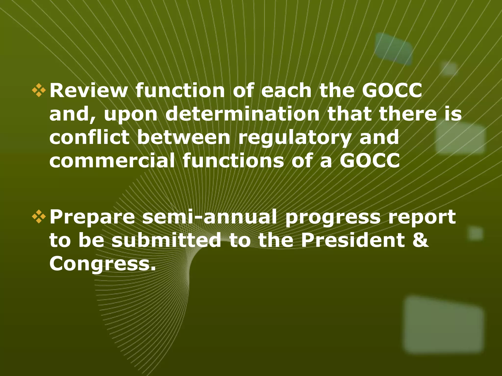 Goverment Owned and Contolled Corporation (GOCC) - Report | PPTX