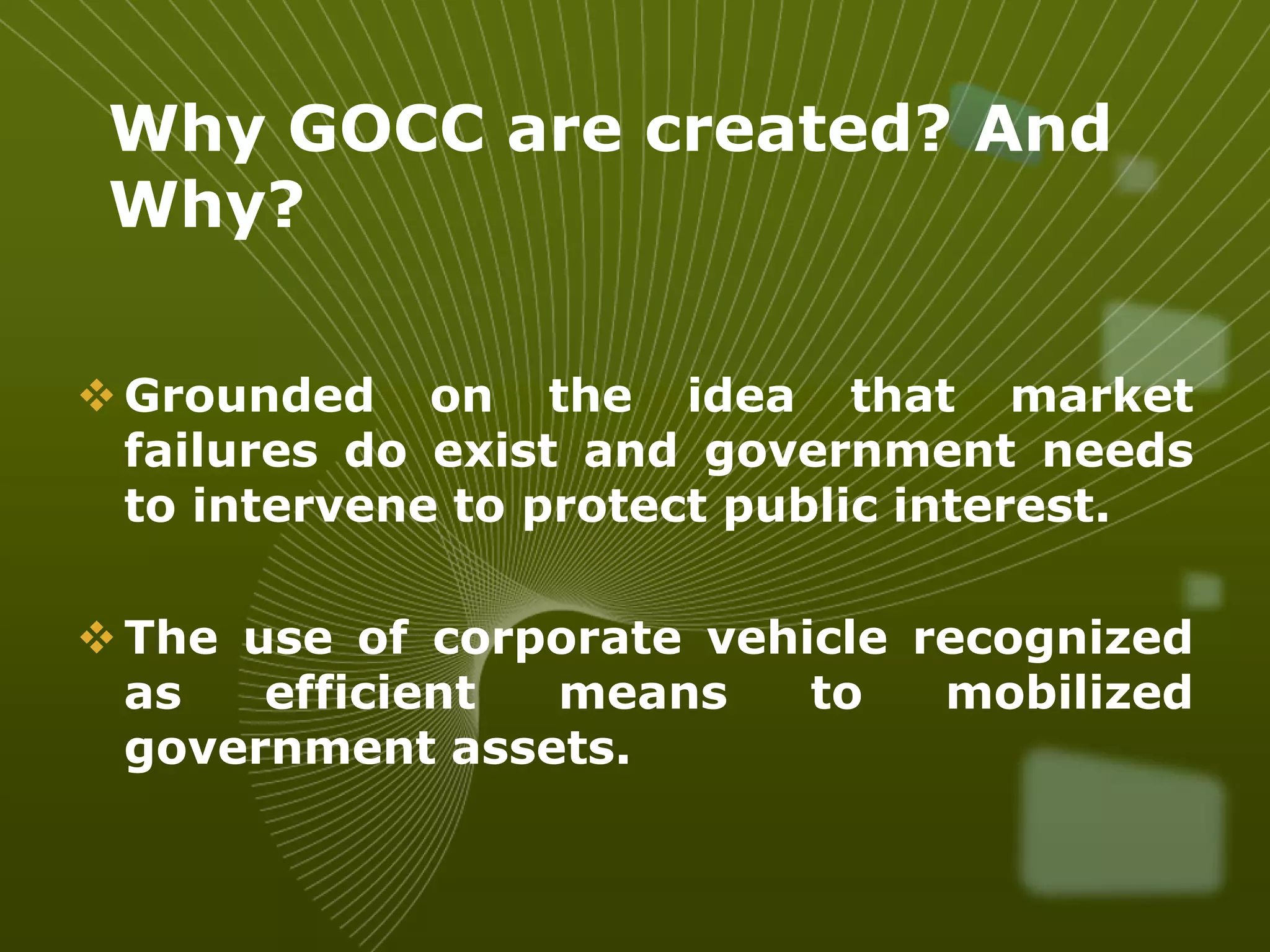 Goverment Owned and Contolled Corporation (GOCC) - Report | PPTX