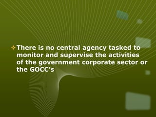 Goverment Owned and Contolled Corporation (GOCC) - Report | PPTX