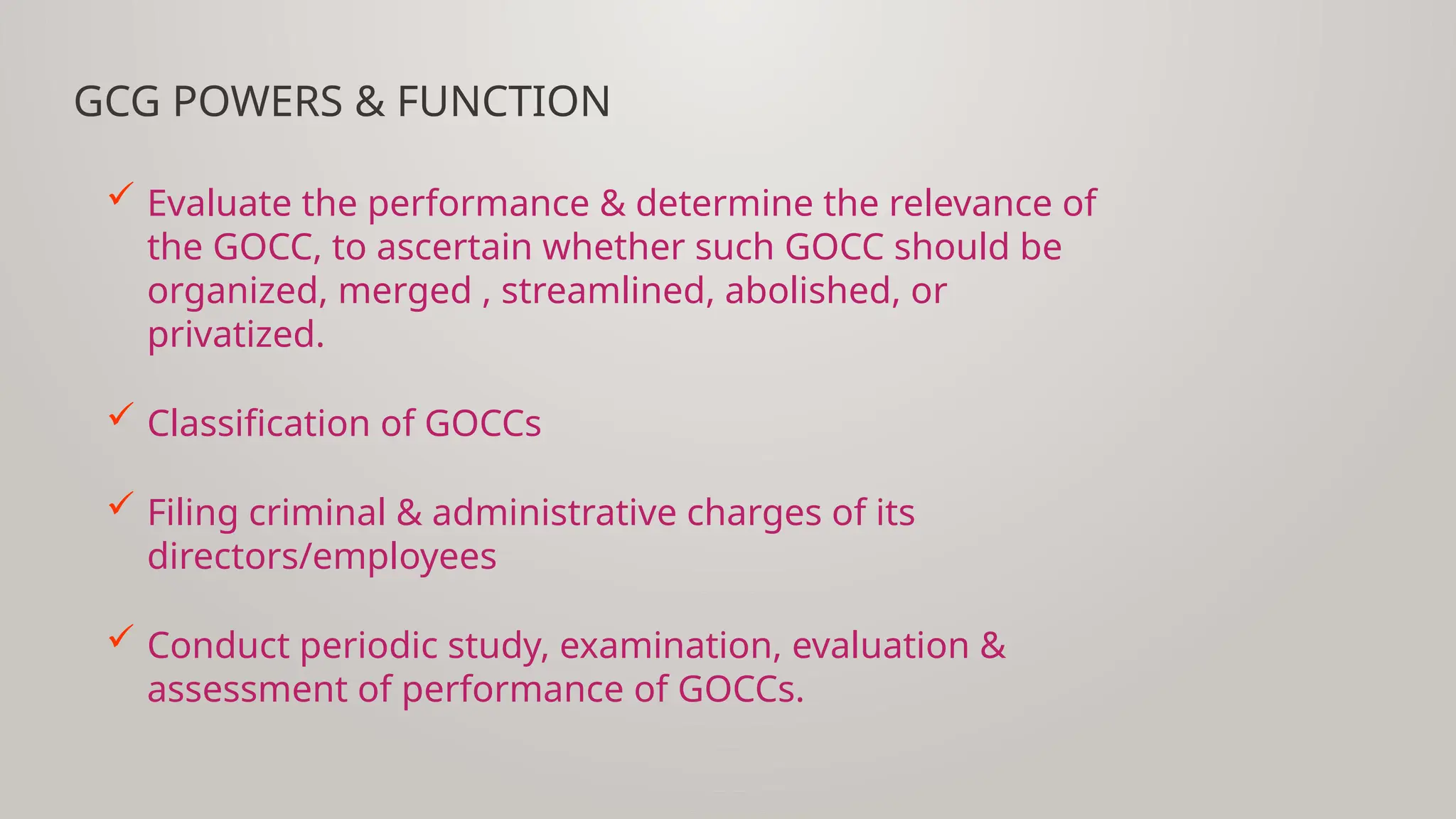 GOCCs-Lecture-2.pptx Government - owned and controlled corporation | PPTX