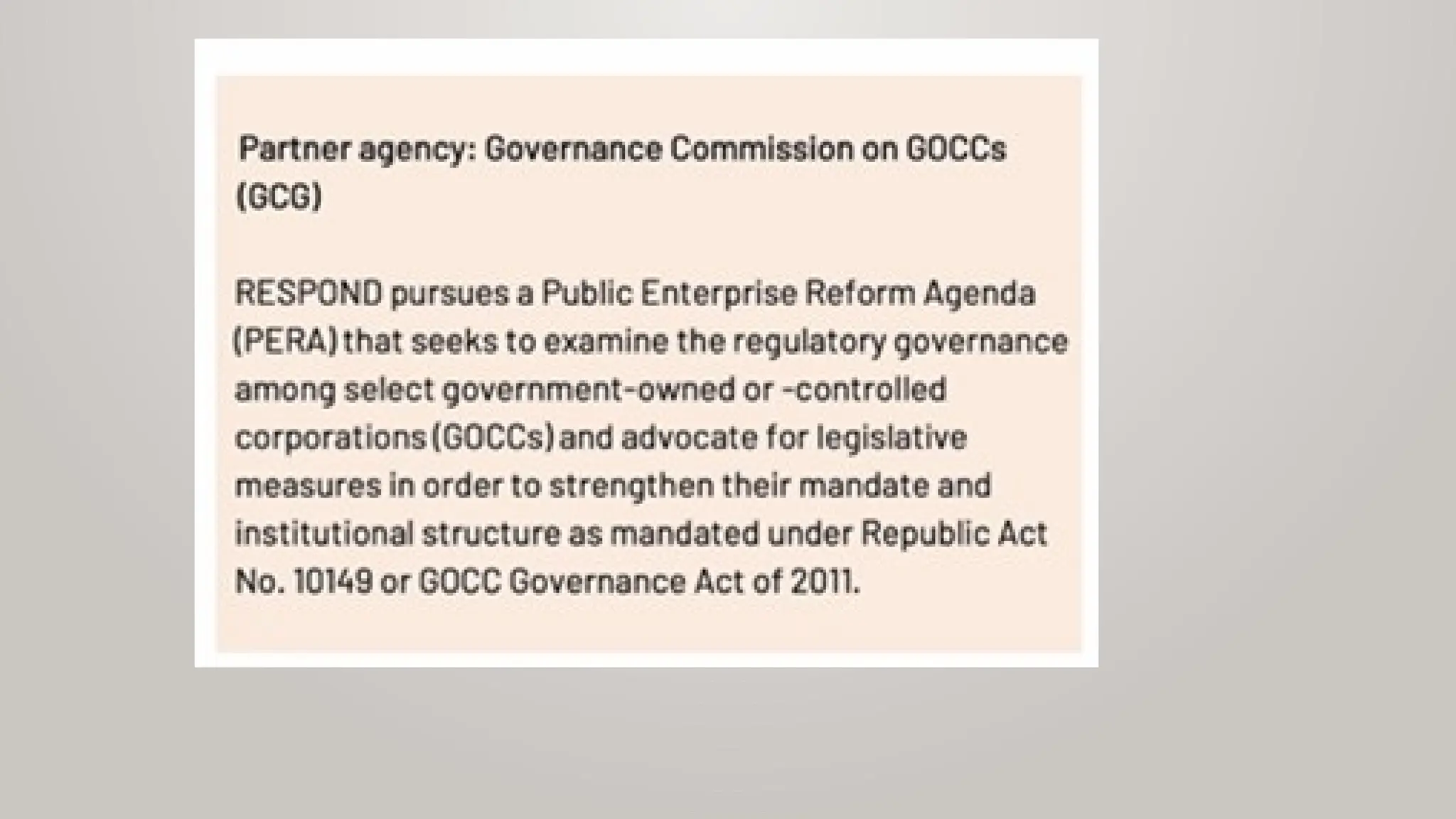 GOCCs-Lecture-2.pptx Government - owned and controlled corporation | PPTX