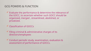 GOCCs-Lecture-2.pptx Government - owned and controlled corporation | PPTX | Business Accounting ...
