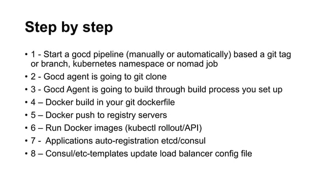 Gocd – Kubernetes/Nomad Continuous Deployment | PPT Gocd – Kubernetes/Nomad Continuous Deployment | PPT
