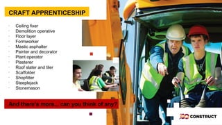 GoConstruct - Routes into Construction presentation slides | PDF ...