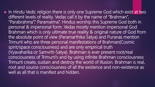 Concept of God in Hinduism | PPTX