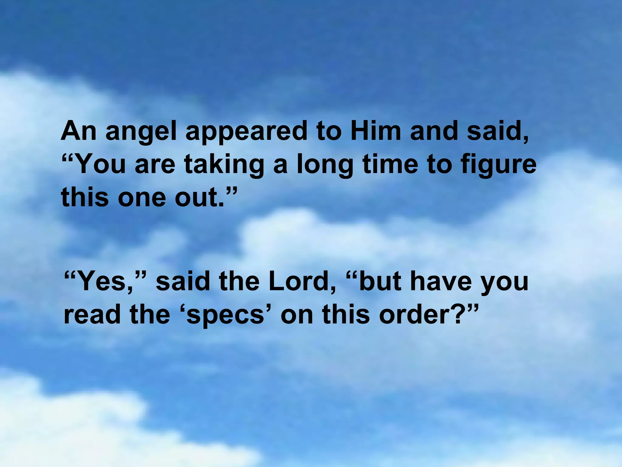 God And An Angel Talk About Teaching | PPT
