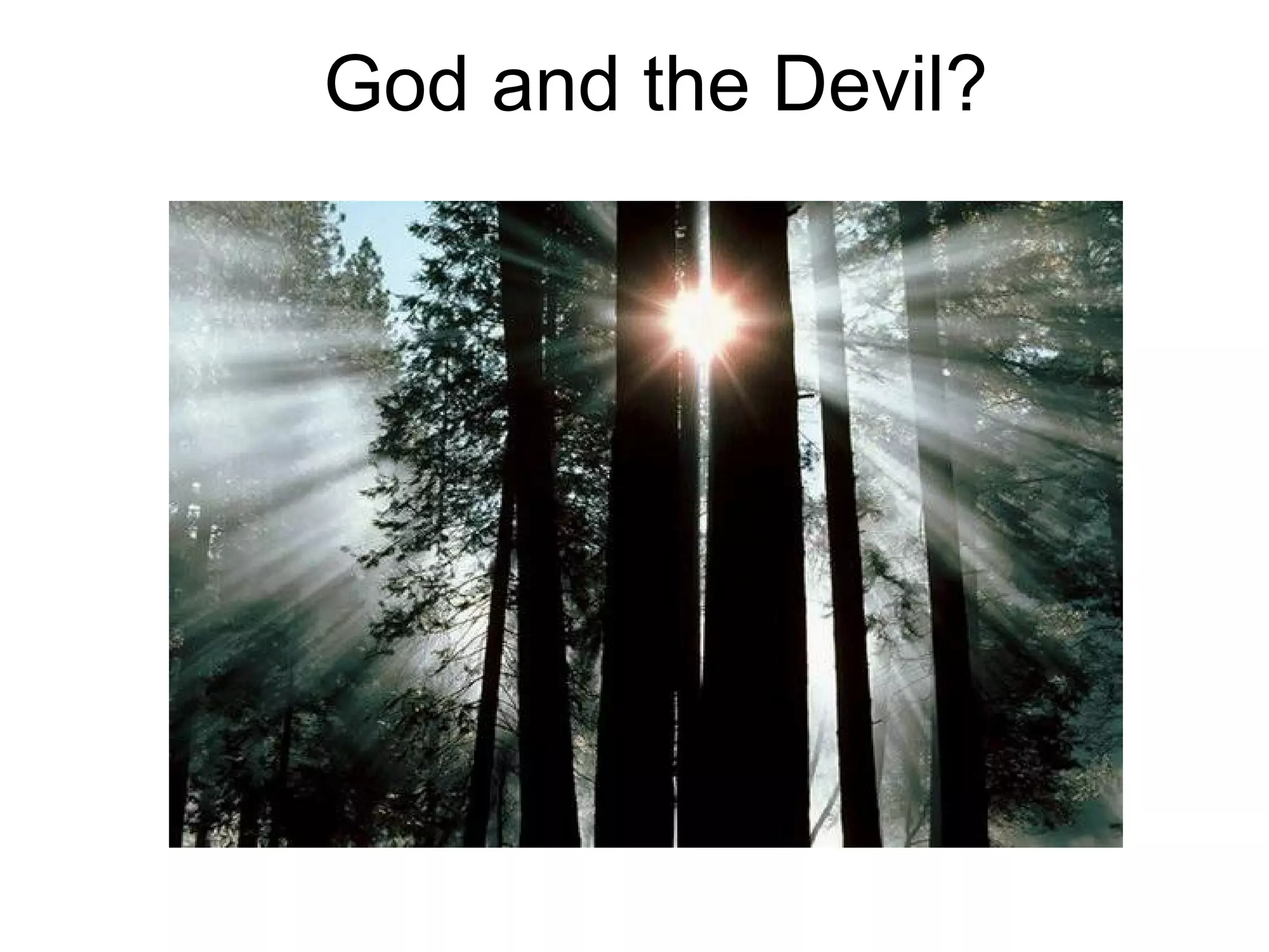 God And The Devil | PPT