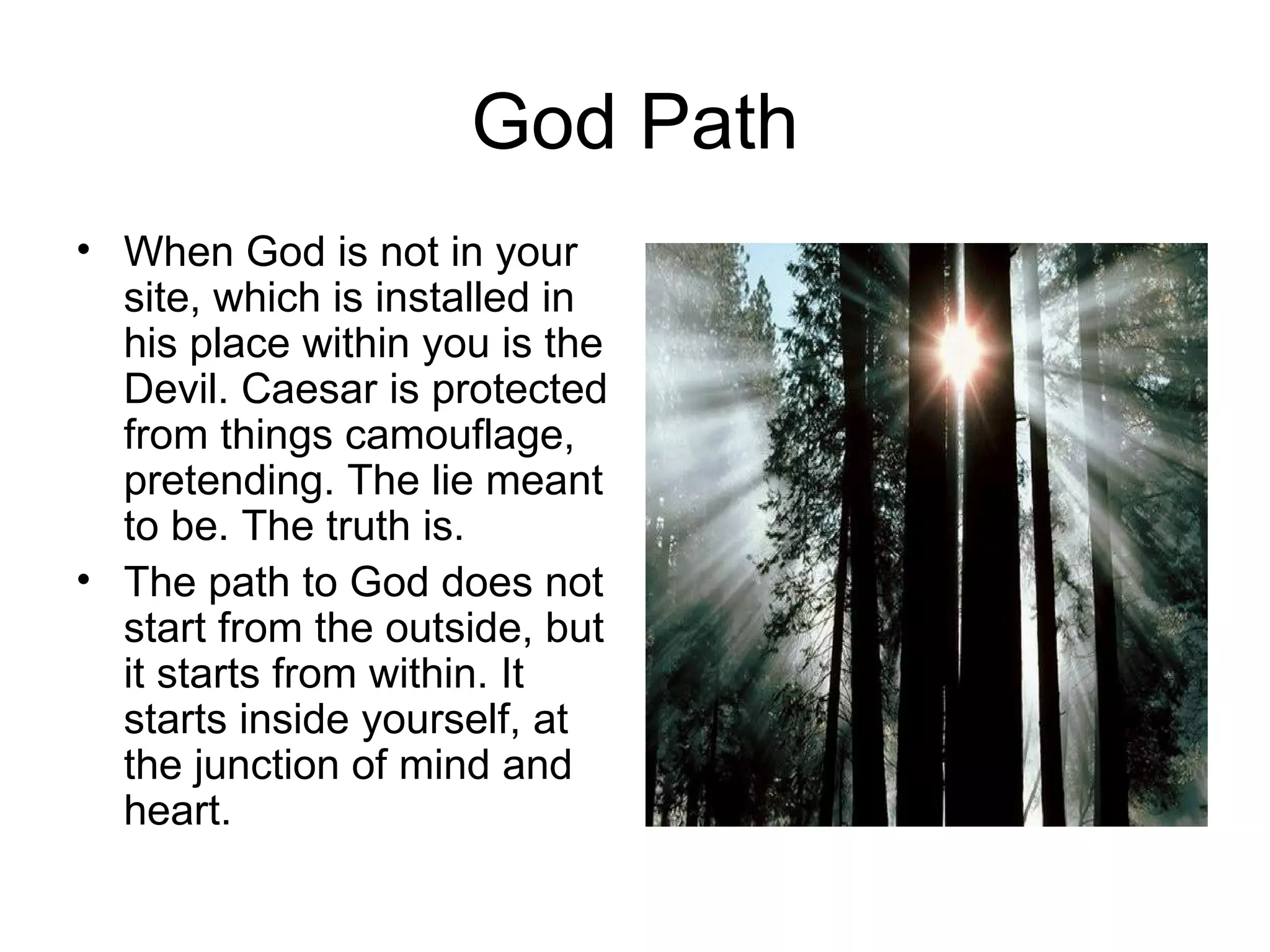 God And The Devil | PPT
