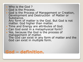 God - definition | PPTX