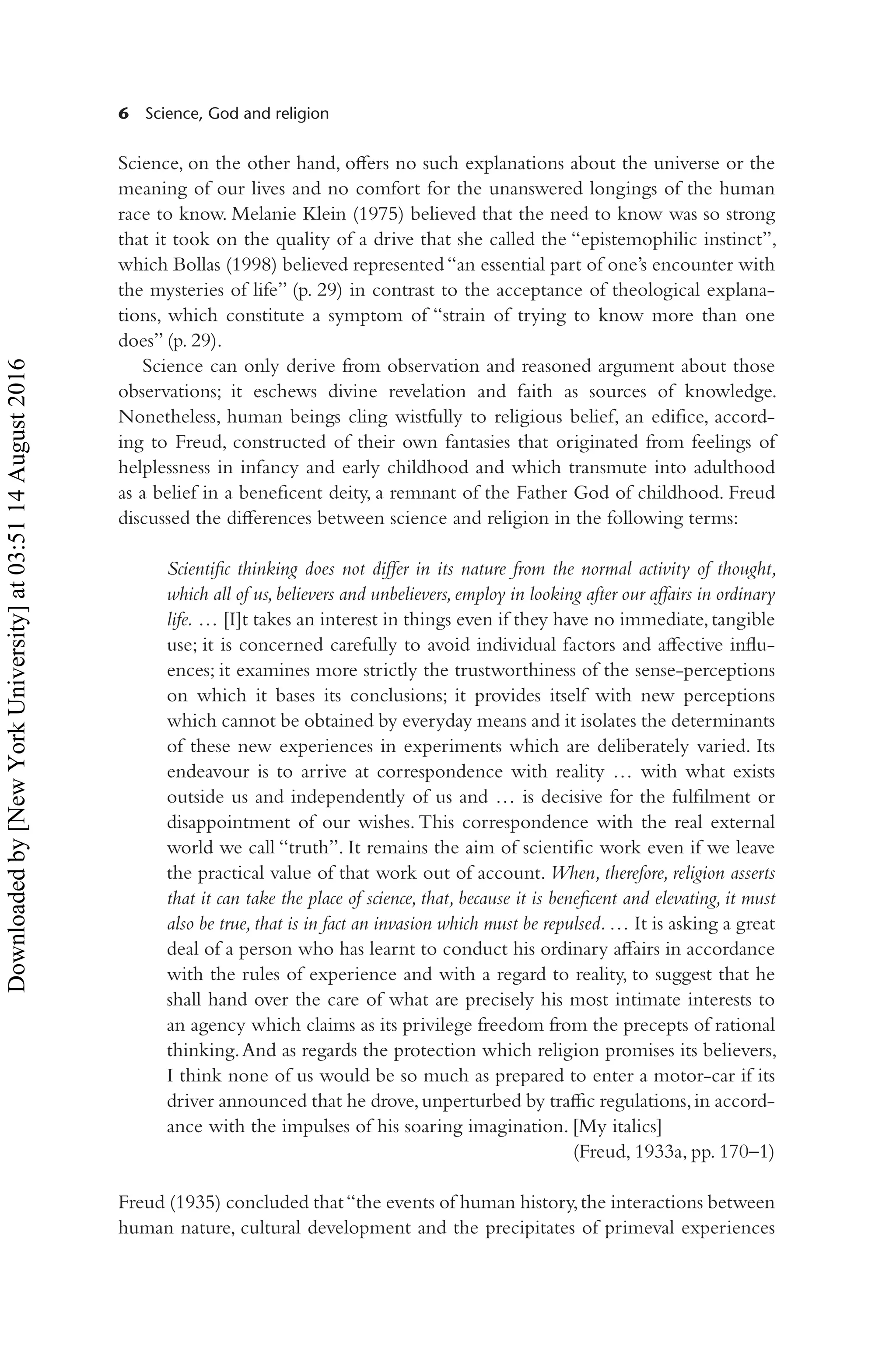 God - Freud and religion - The origins of faith, fear and ...