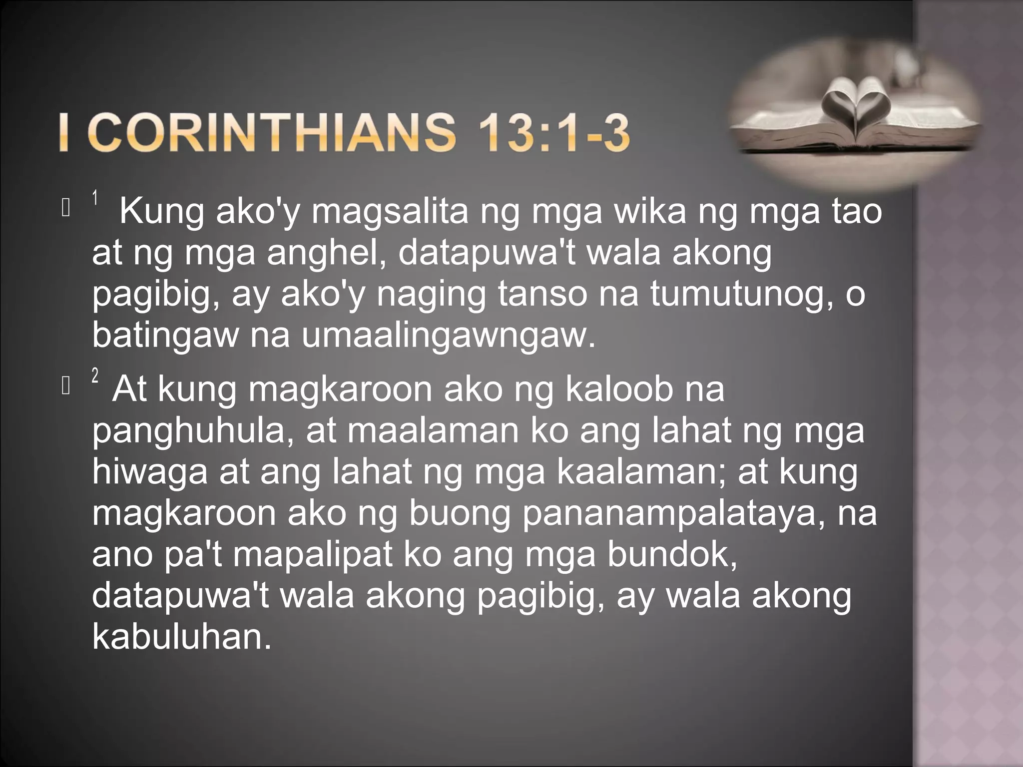 GOD IS LOVE (Tagalog) | PPT