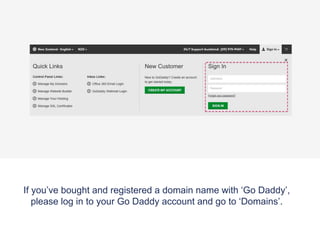 CNAME on Go Daddy | PPT