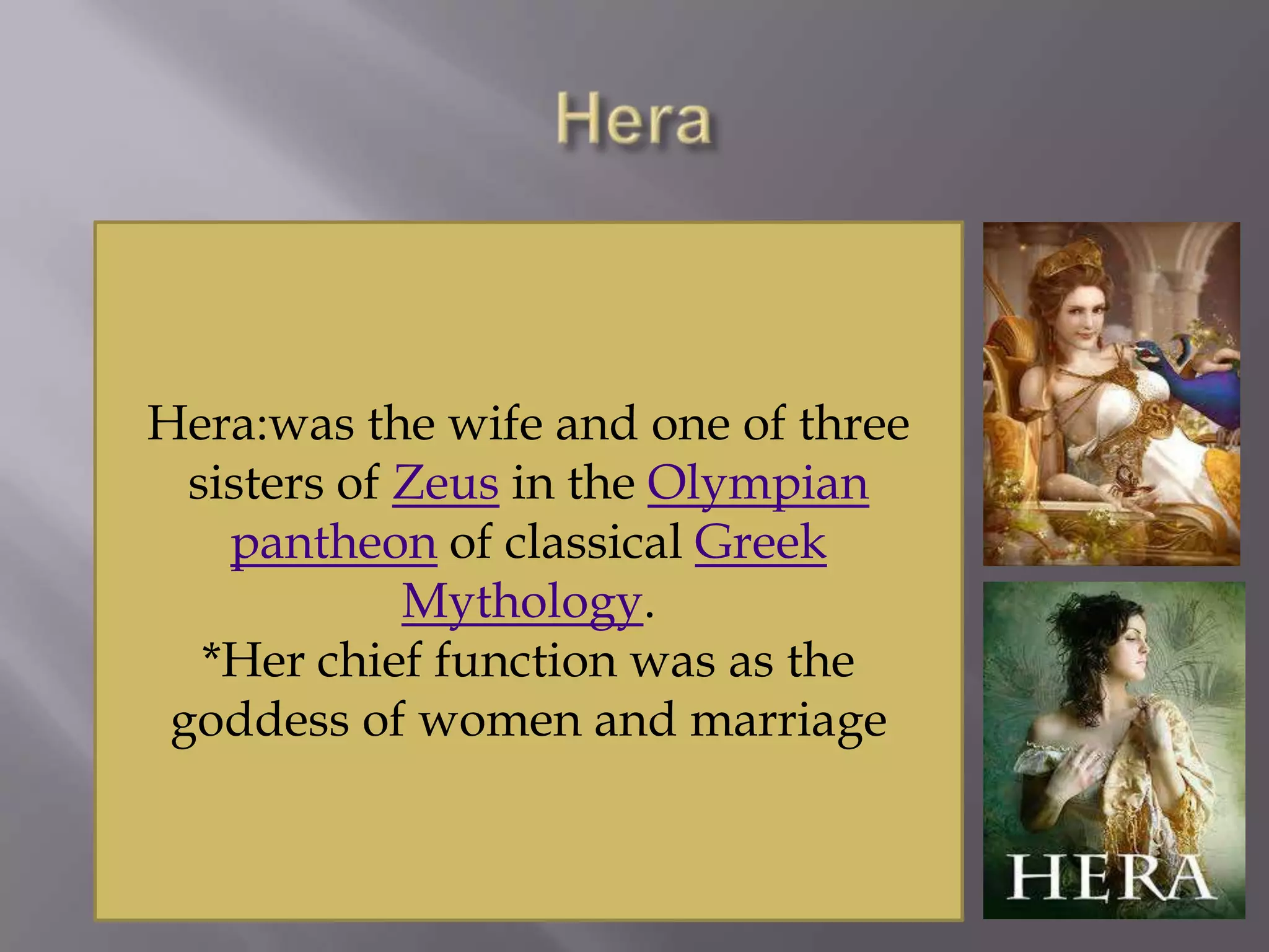 Greek God and Goddesses | PPTX