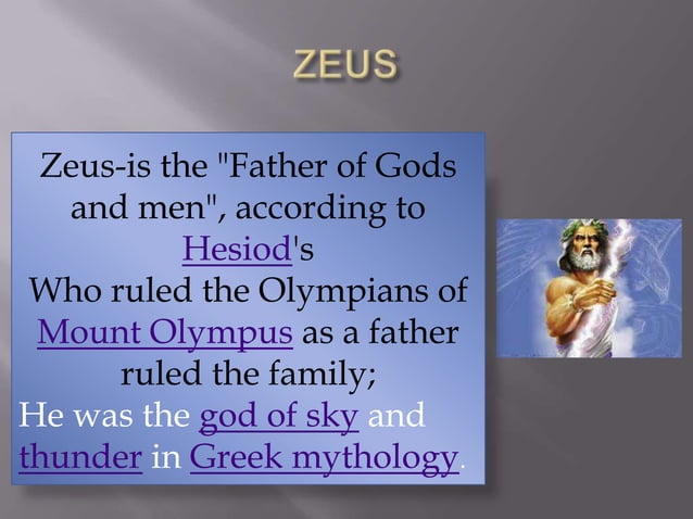 Greek God and Goddesses | PPTX