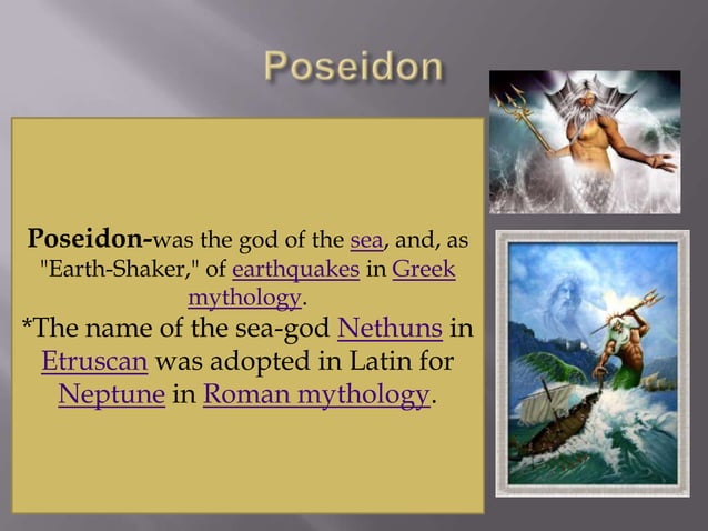 Greek God and Goddesses | PPTX