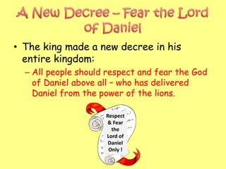 God Cared For Daniel When He Fasted | PPTX