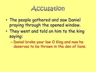 God Cared For Daniel When He Fasted | PPTX