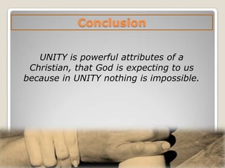 God Delights In Unity Preaching | May 29 | God Delights Series 4 | PPT