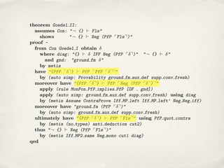A Machine-Assisted Proof of Gödel's Incompleteness Theorems | PPT