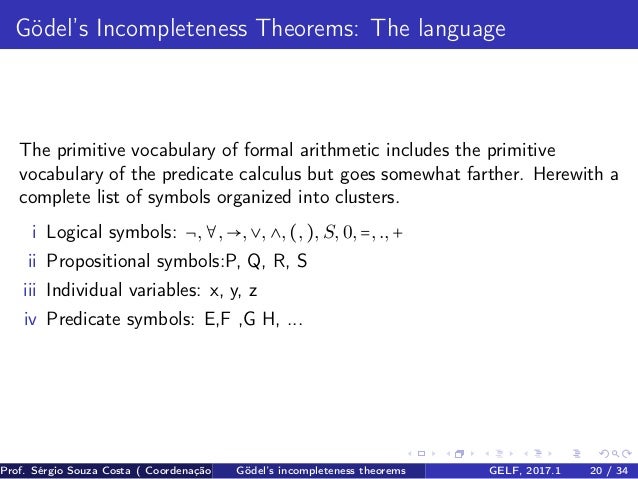 Gödel’s incompleteness theorems