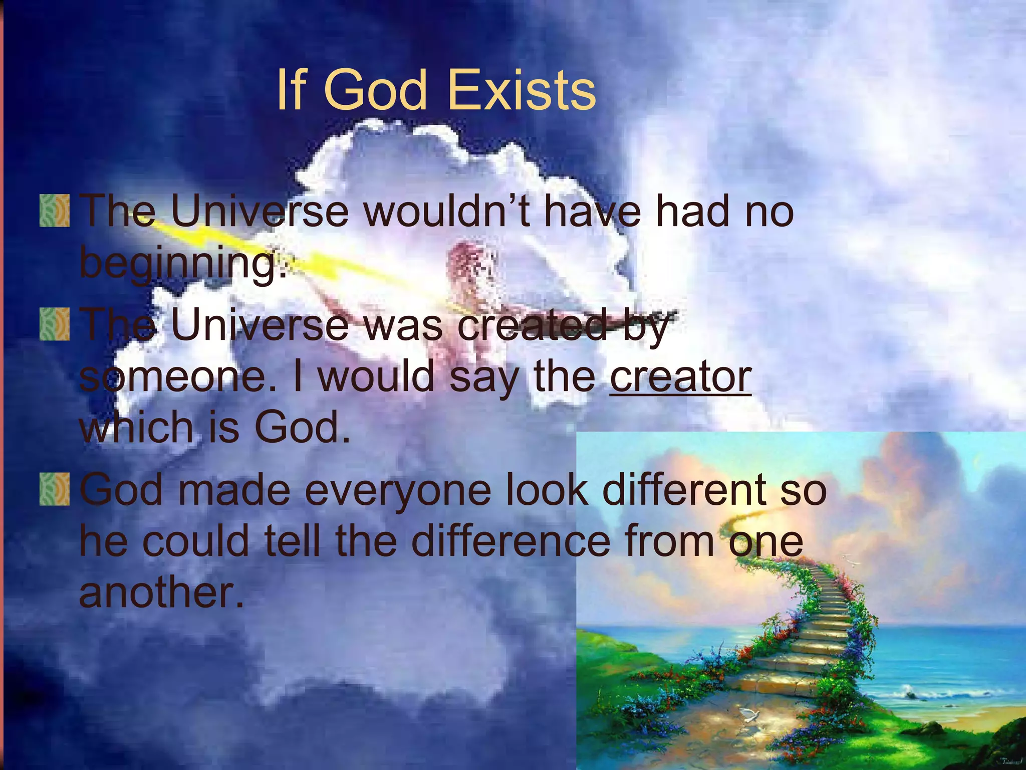 God Exists | PPT | Christianity | Religion & Spirituality
