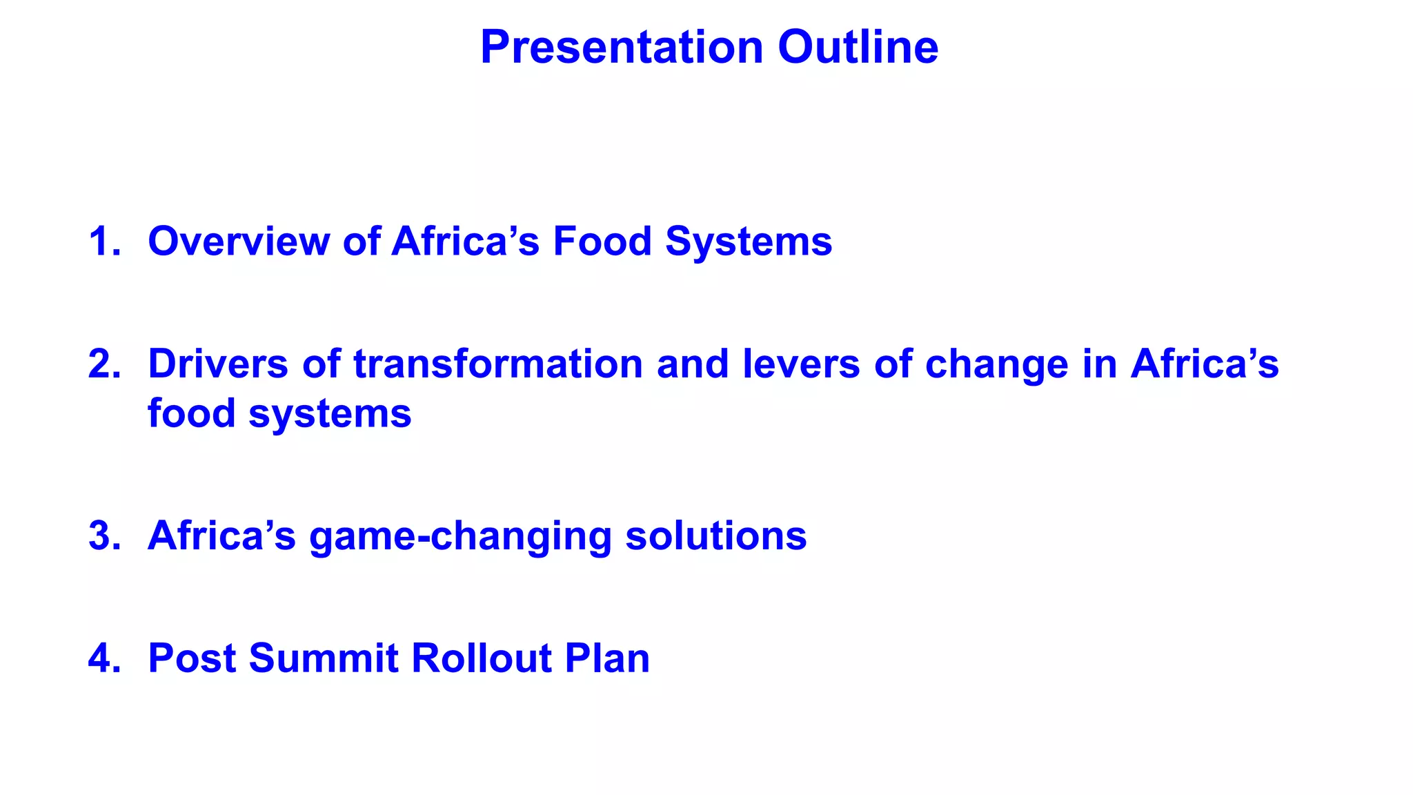 Africa Common Position to the UNFSS at the Ethiopia One CGIAR Launch ...