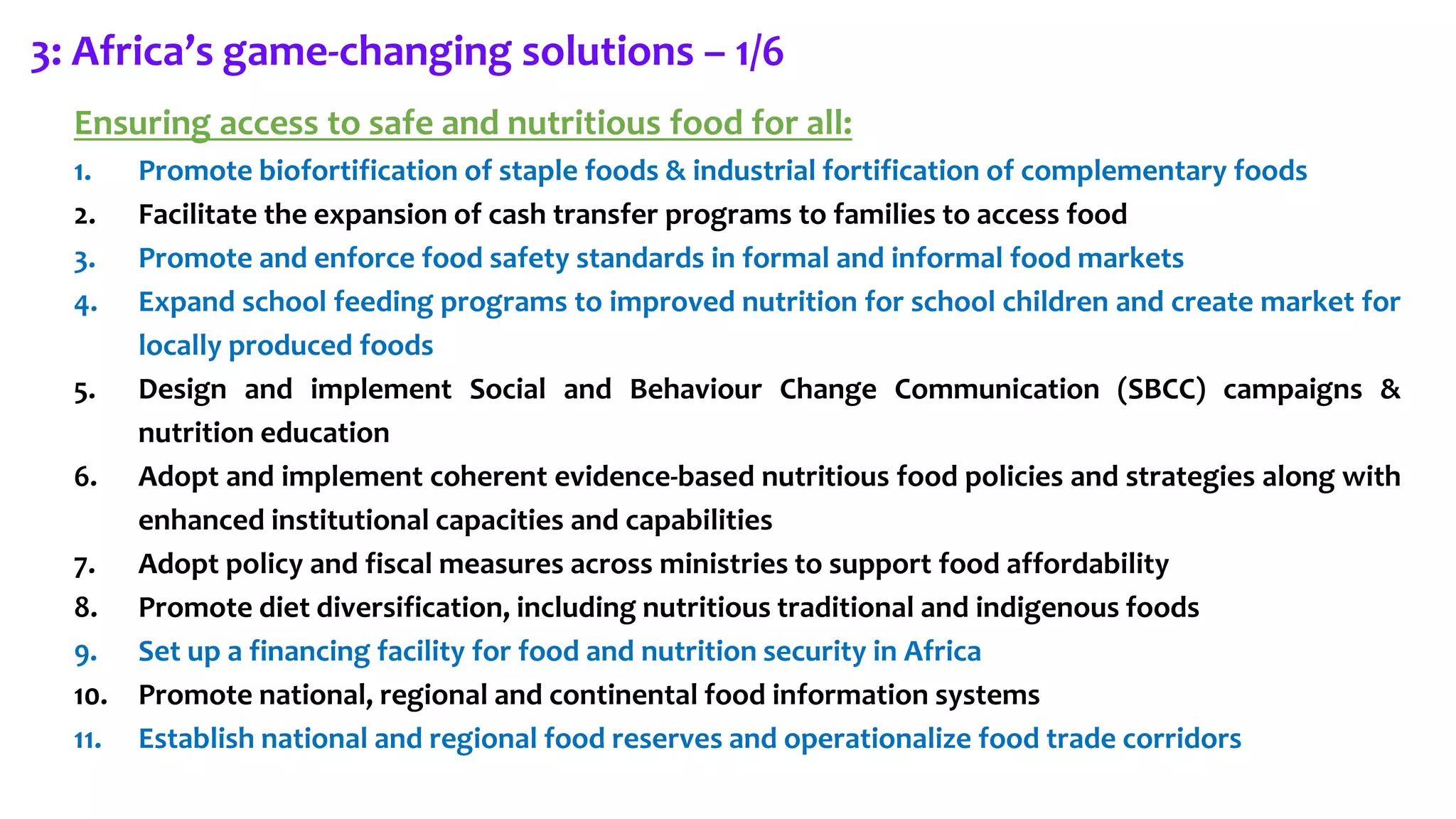 Africa Common Position to the UNFSS at the Ethiopia One CGIAR Launch | PPT