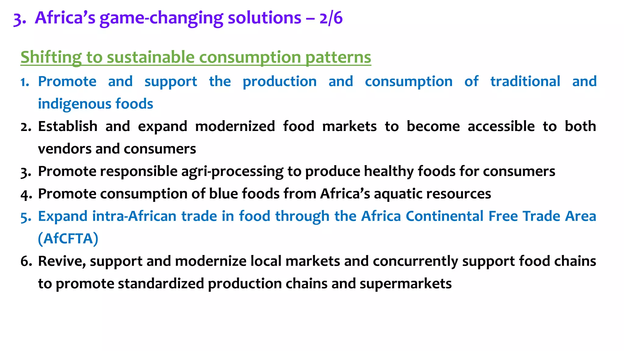 Africa Common Position to the UNFSS at the Ethiopia One CGIAR Launch | PPT