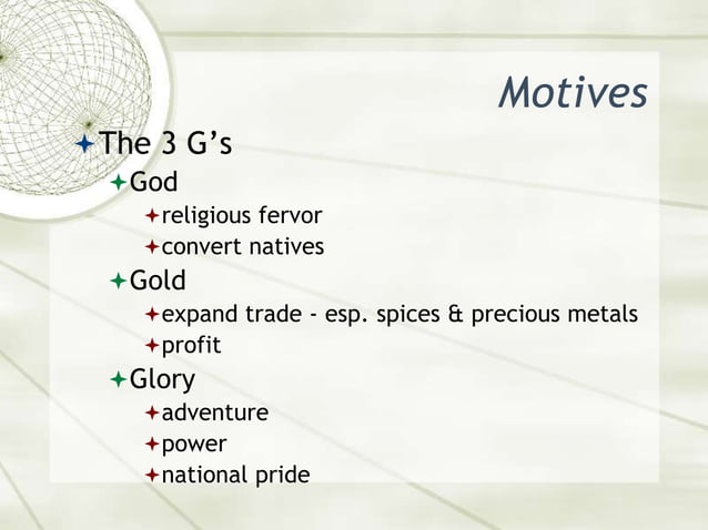 APUSH: God Gold Glory | PPTX