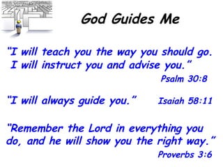 God Guides Me (Wonder 5/7) | PPT