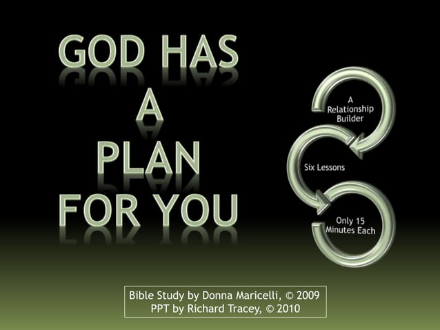 God Has A Plan For You - Lesson 1 | PPTX | Christianity | Religion ...