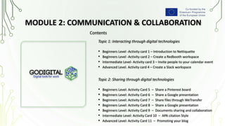 GoDigital Project: module 2 - Communication and Collaboration | PPTX