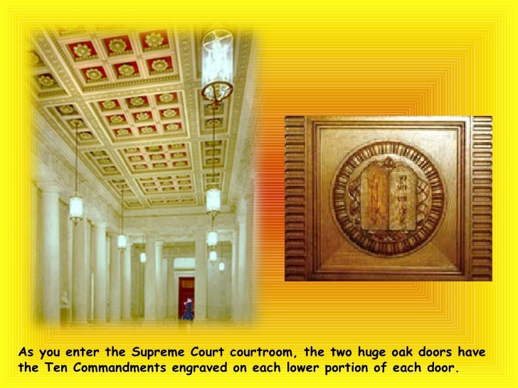 Supreme Court Doors Ten Commandments