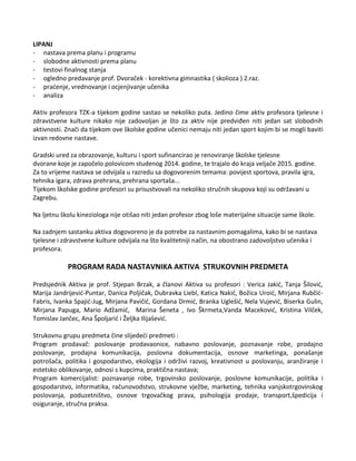 Godišnji plan i program rada 2015 | PDF