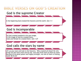 God is creator | PPTX