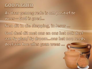 God is goed | PPT