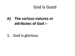 God is good.plain | PPTX