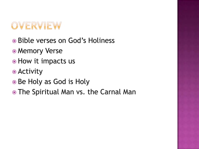 God is holy | PPT