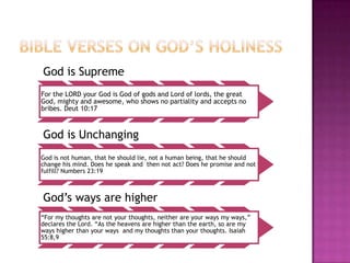 God is holy | PPT
