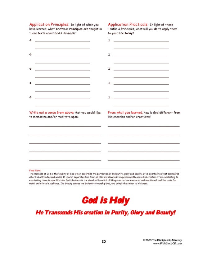 God is holy | PDF
