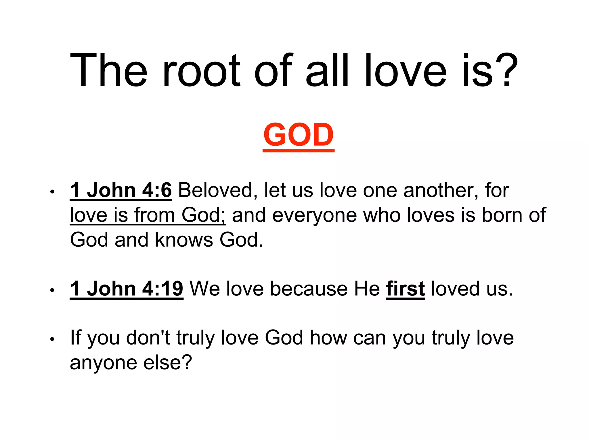 God is Love pt.1 | PPT