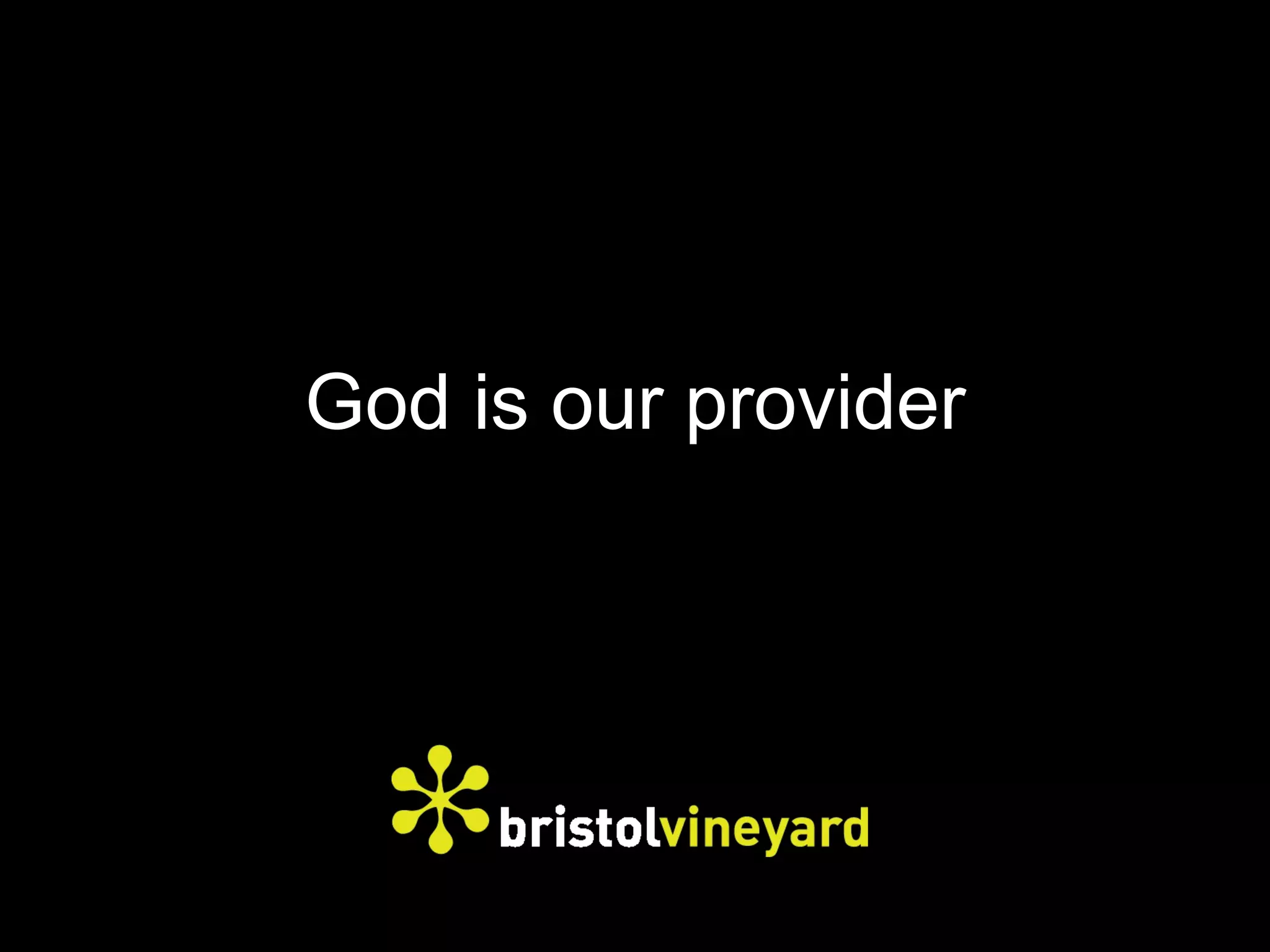 God Is Our Provider | PPT