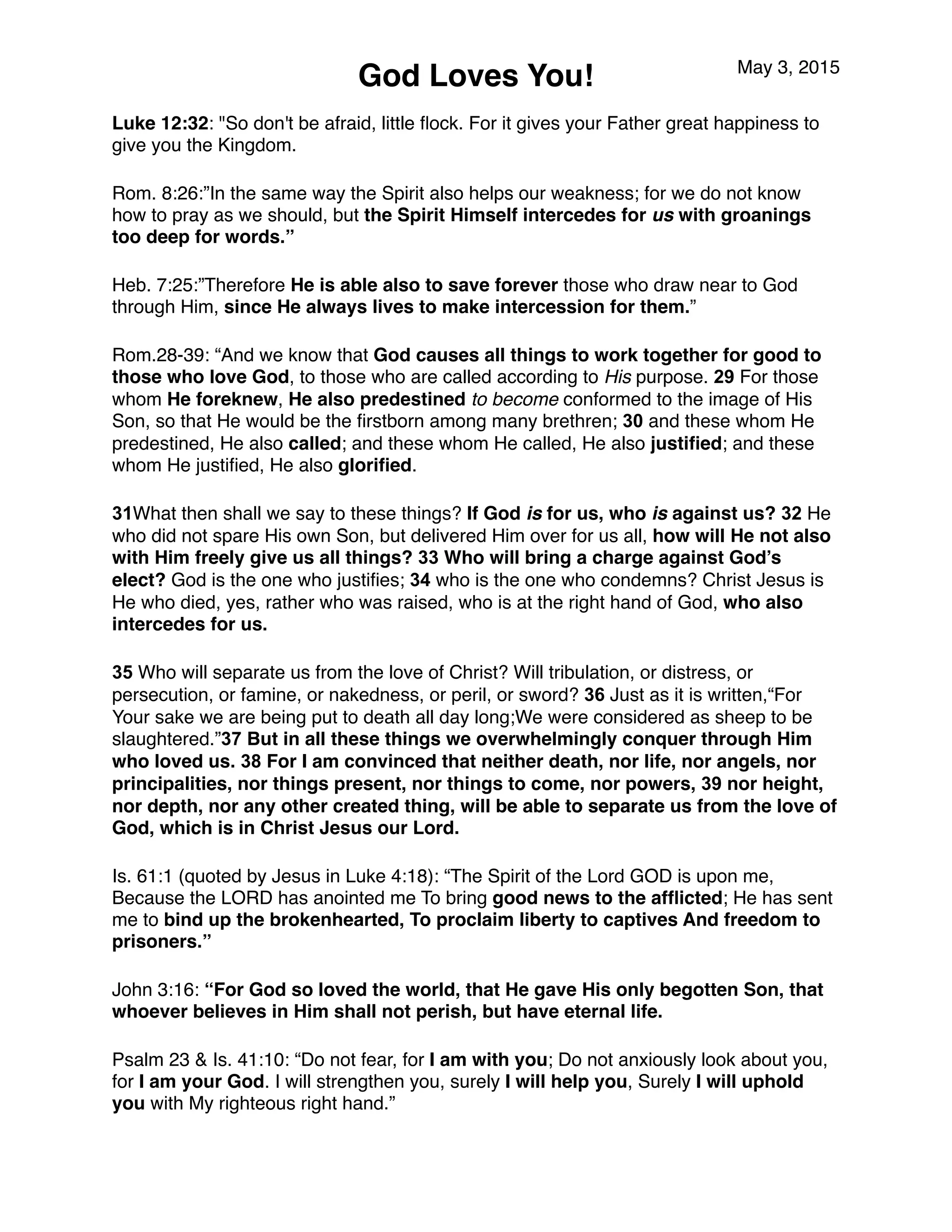 GOD LOVES YOU!!! | PDF