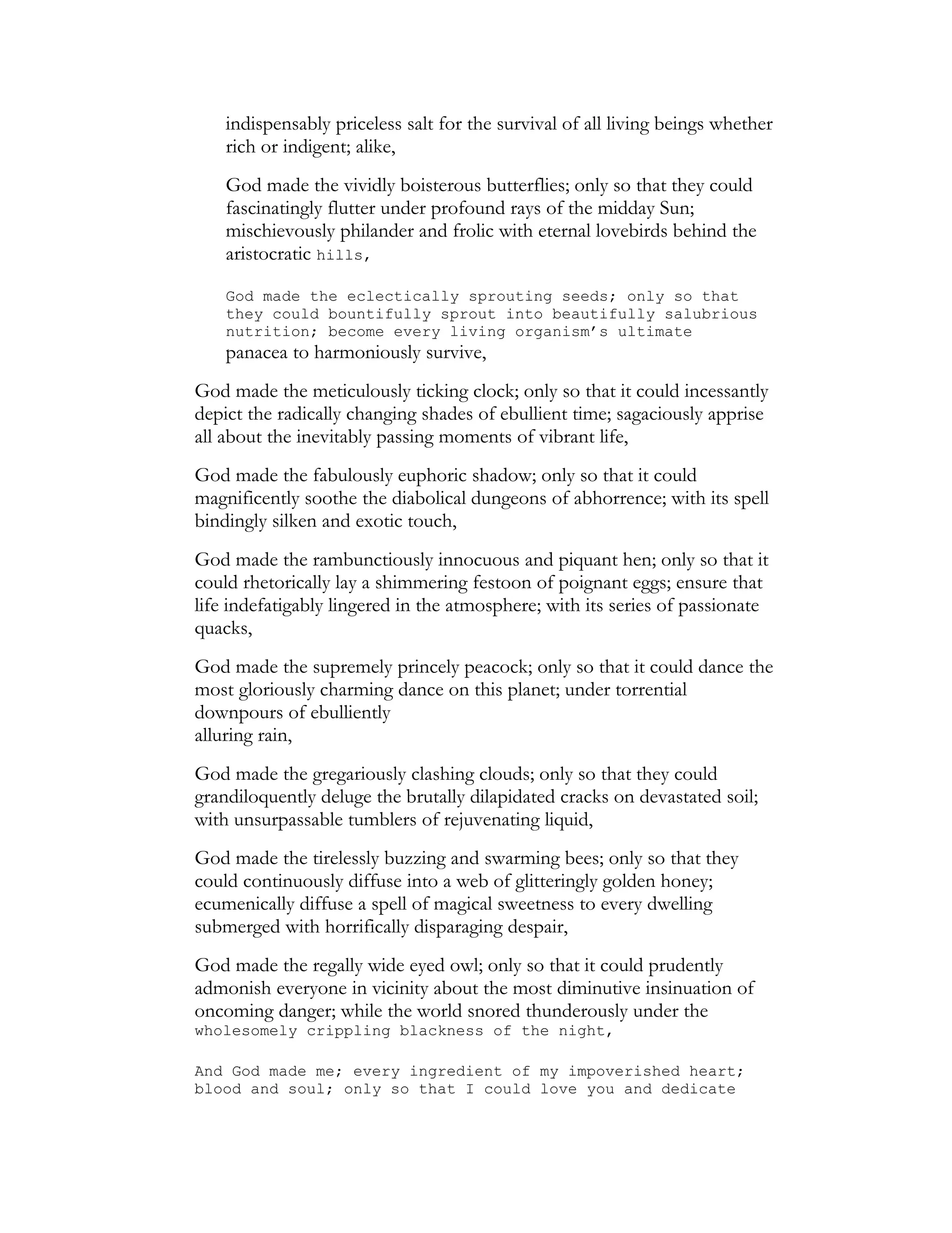 God Made Me - Poem 2 | DOC